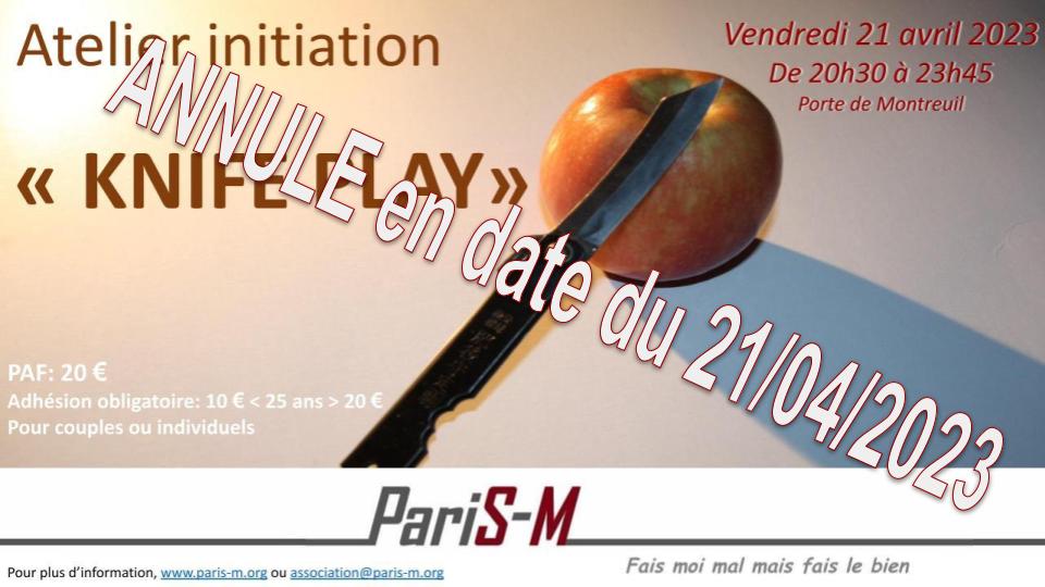 Atelier Initiation « Knife Play » – PariS-M